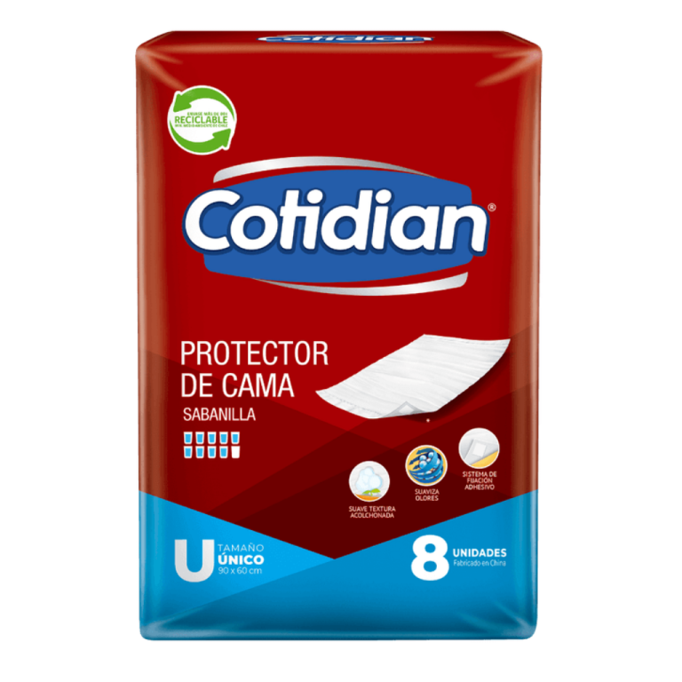 PROTECTOR DE CAMA COTIDIAN PAQ 8 UNI - CynaPlus SpA